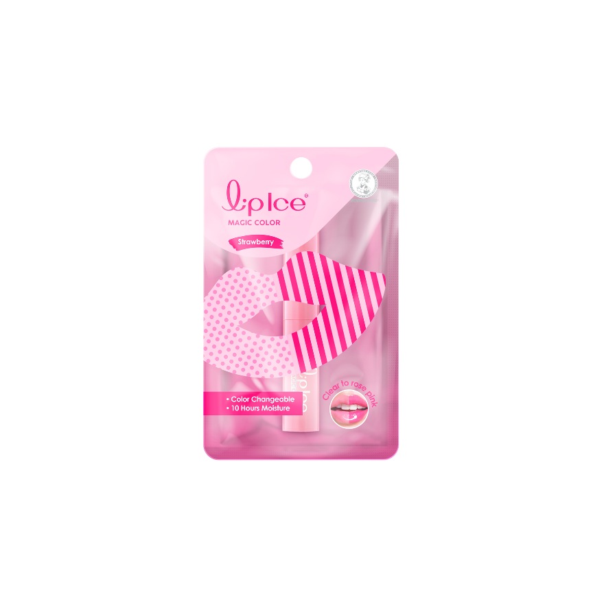 LIPICE Magic Color Lipbalm Strawberry Flavour – Mentholatum Malaysia